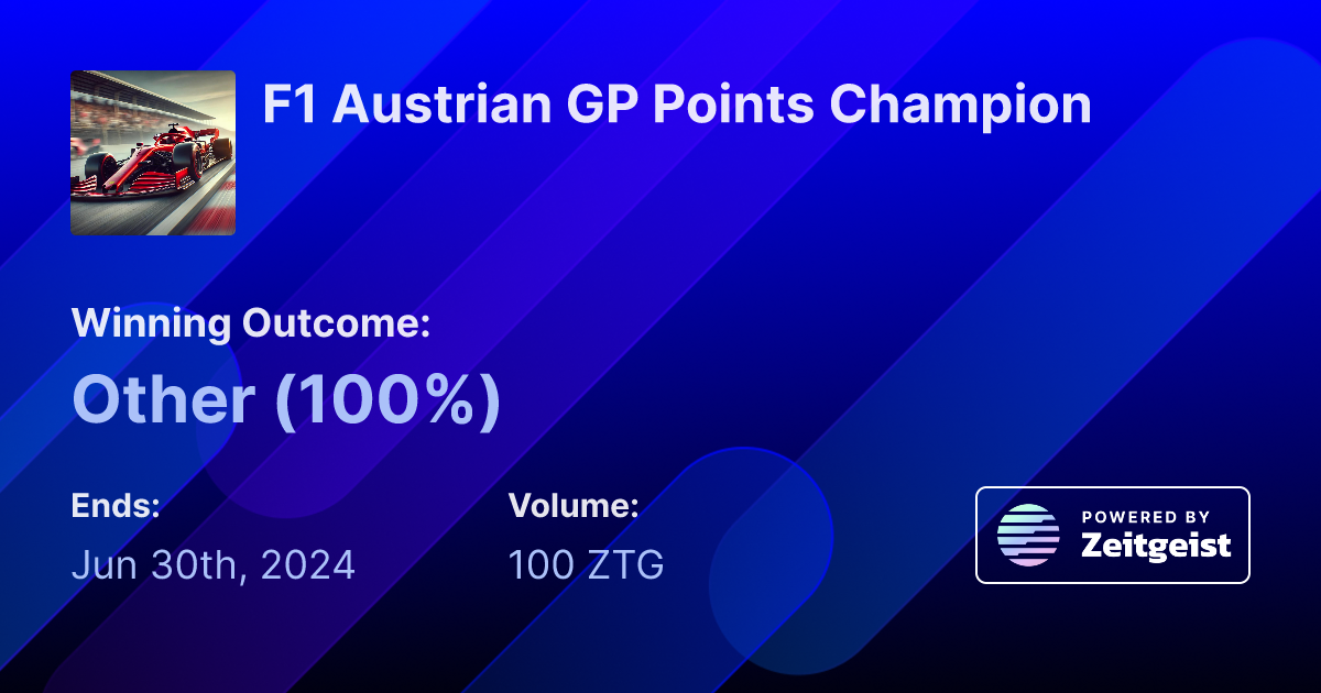 F1 Austrian GP Points Champion